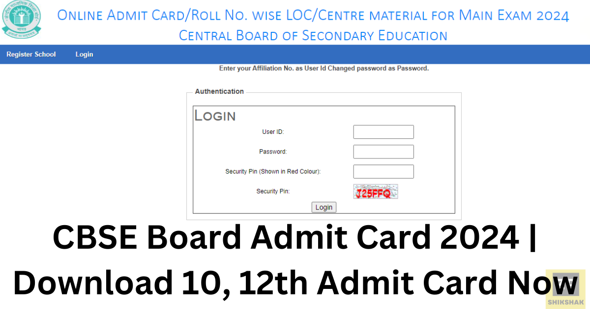 CBSE Board Admit Card 2024 | Download 10, 12th Admit Card Now - ZPshikshak